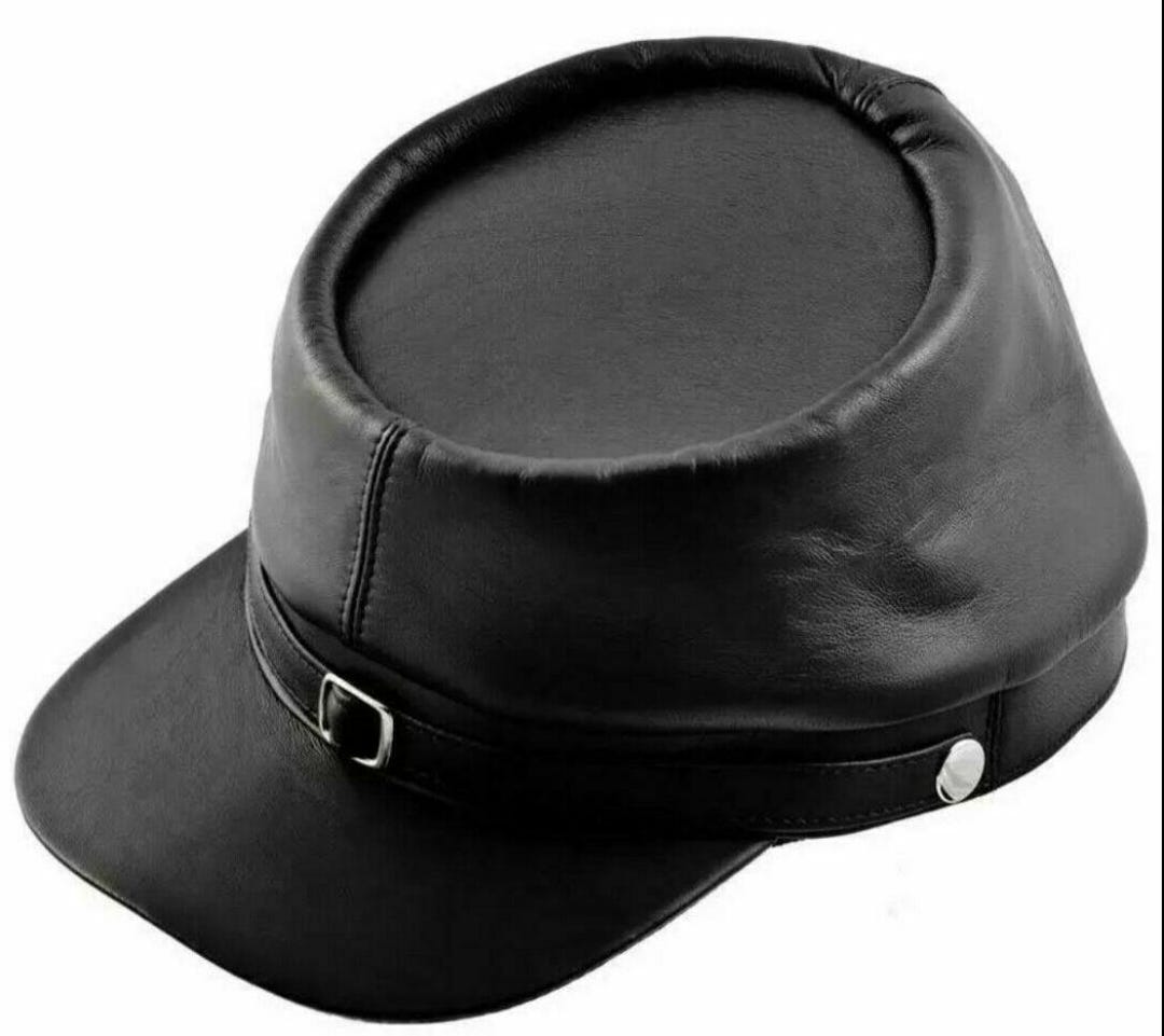 American Civil War Leather Kepi Cap Replica History Confederate ...