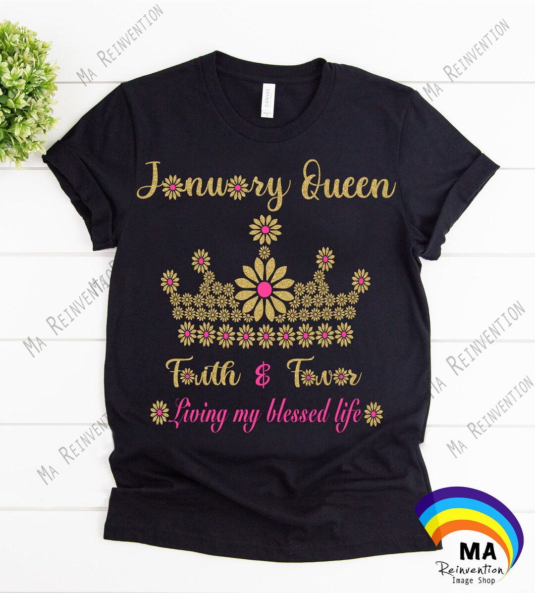 Digital Image .svg, .studio3 and .png of January Queen Faith and Favor ...