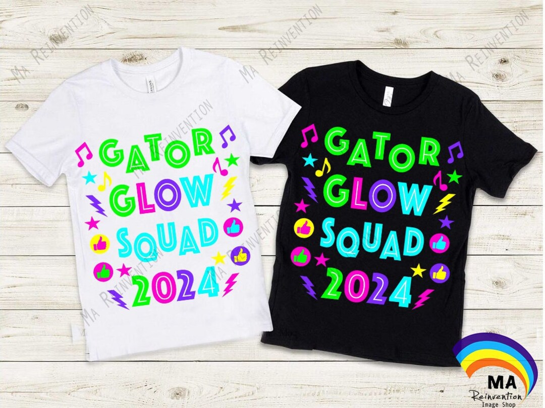 Digital Image .svg, .studio3 and .png of Gator Glow Squad 2024, Neon ...