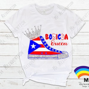 Digital Image .svg, .studio3 and .png of Boricua Queen, Boricua Shoe ...