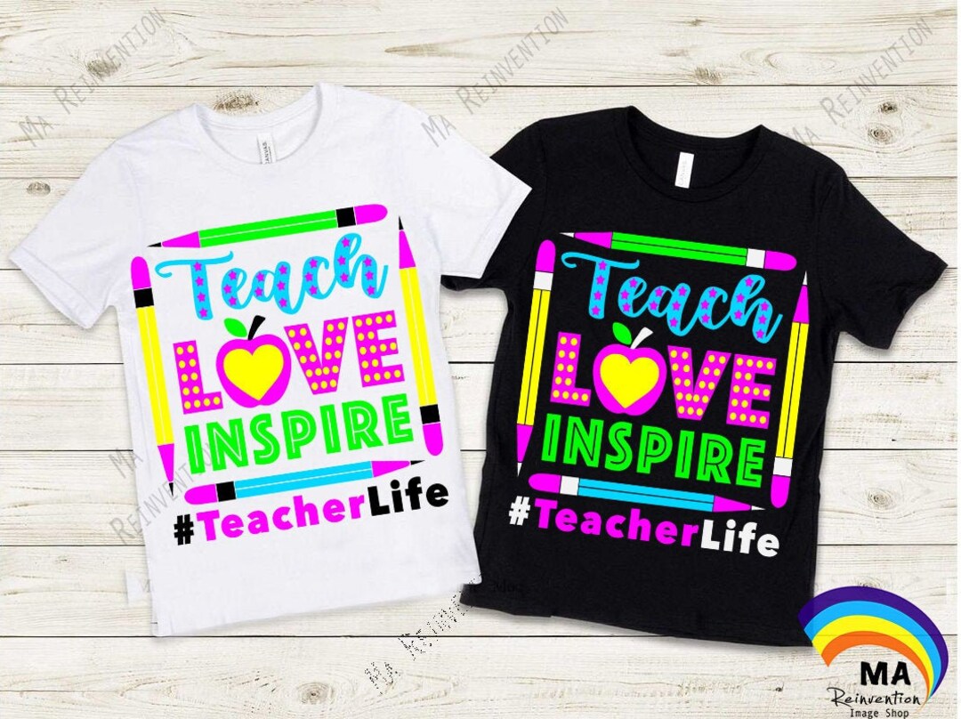 Digital Image .svg, .png and .studio3 of Teach Love Inspire, Teacher ...