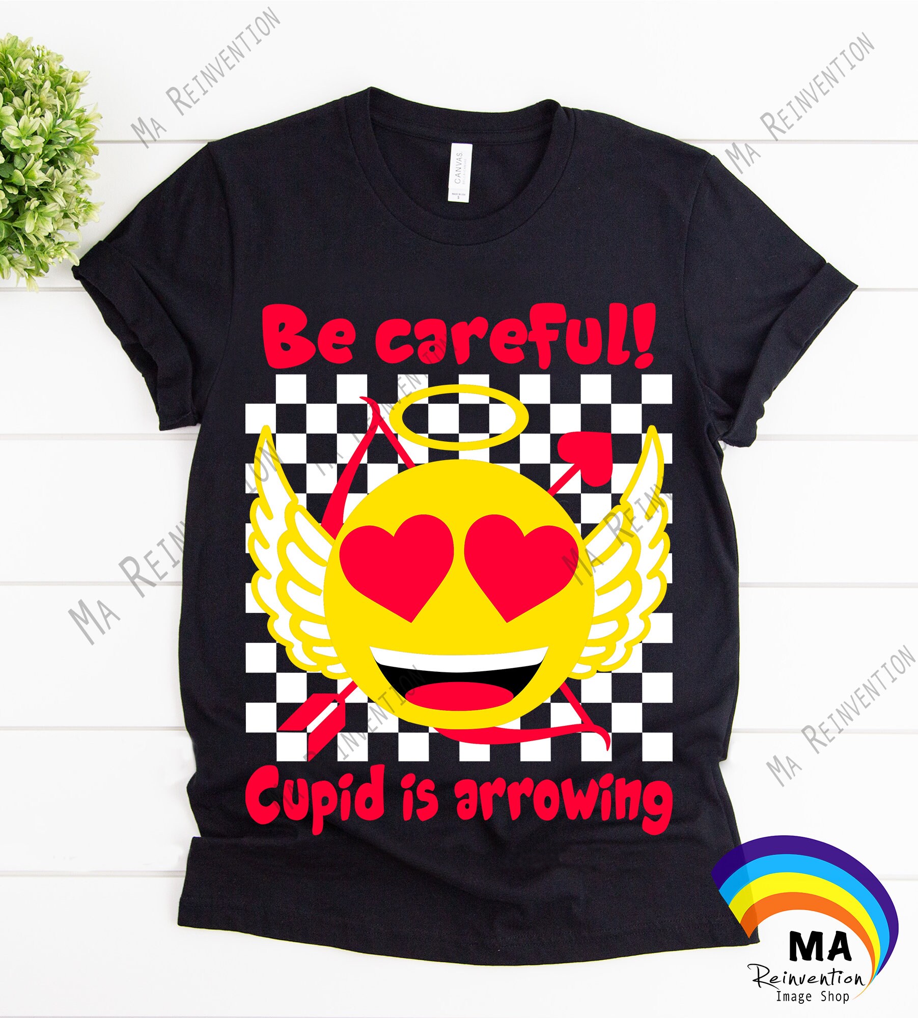 Digital Image Svg, Png and Studio3 of Emoji Cupid With Funny Message ...