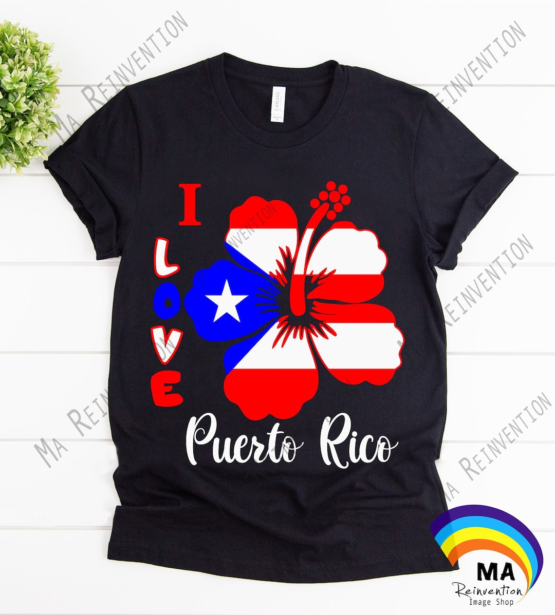 Puerto Rico Flag Hibiscus SVG PNG STUDIO3: I Love PR Digital Image - Etsy