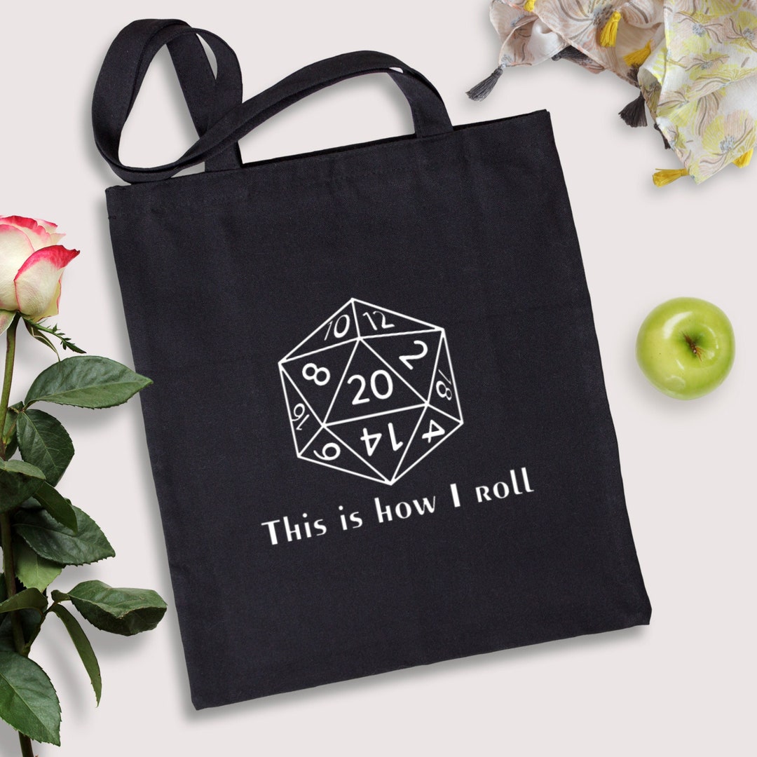Dnd Dungeons and Dragons Dice Game Roll Bag/ Tote Bag/ Shoulder Bag - Etsy
