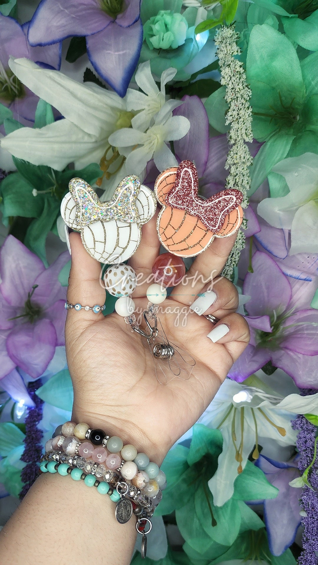 Disney Inspired Badge Reel | Concha Design Badge Reel | Medical Badge ...