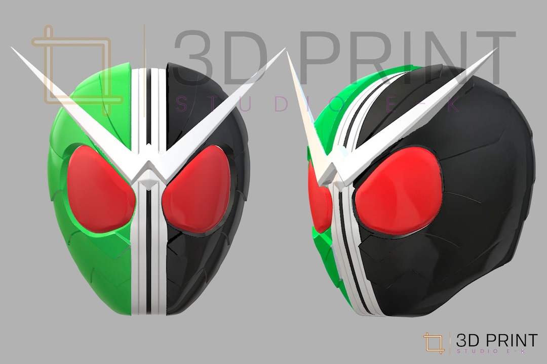 Kamen Rider W Helmet STL Files Ready to Be 3d Printed - Etsy Australia