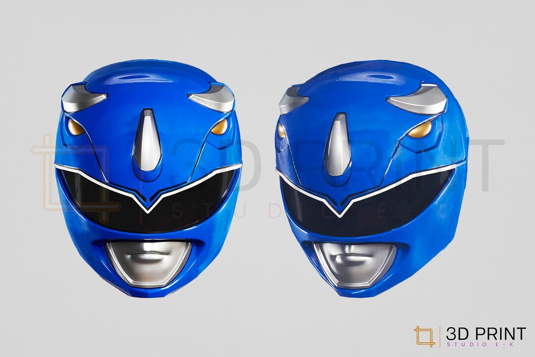 MMPR Blue Power Ranger Helmet Stl Files Ready to Be 3d - Etsy Hong Kong