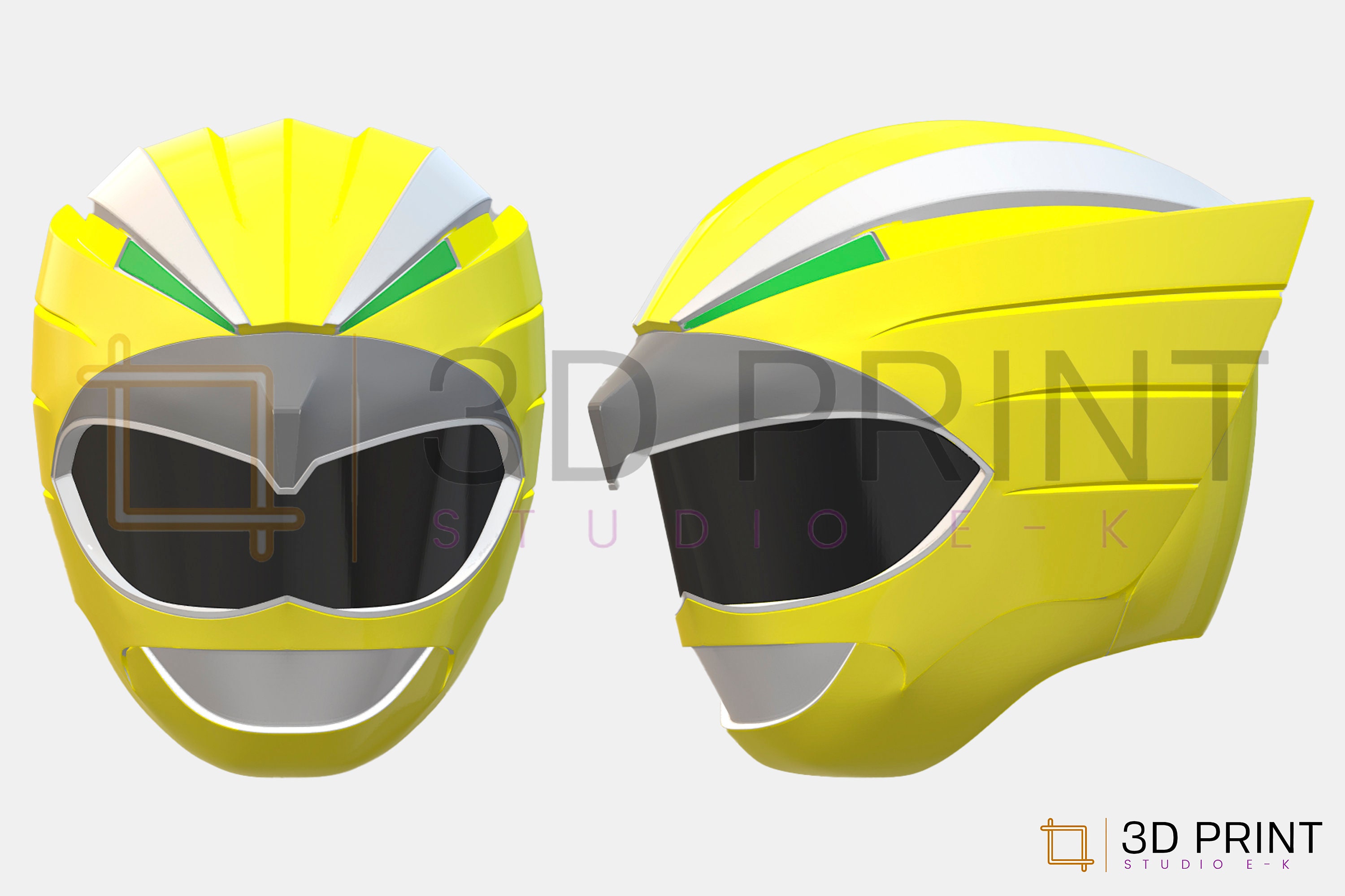 Mighty Morphin Power Rangers Yellow Ranger Helmet