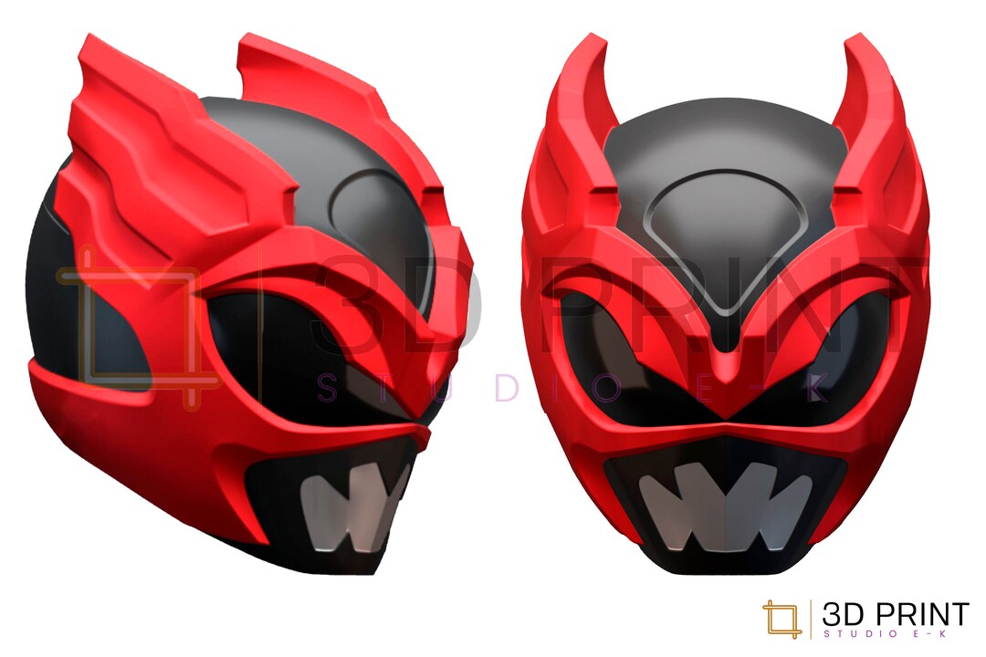 Psycho Ranger Helmet Stl Files Ready to Be 3d Printed - Etsy