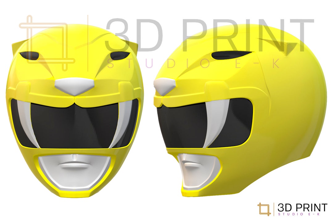 Yellow Ranger Helmet Yellow Power Ranger Helmet Yellow MMPR - Etsy