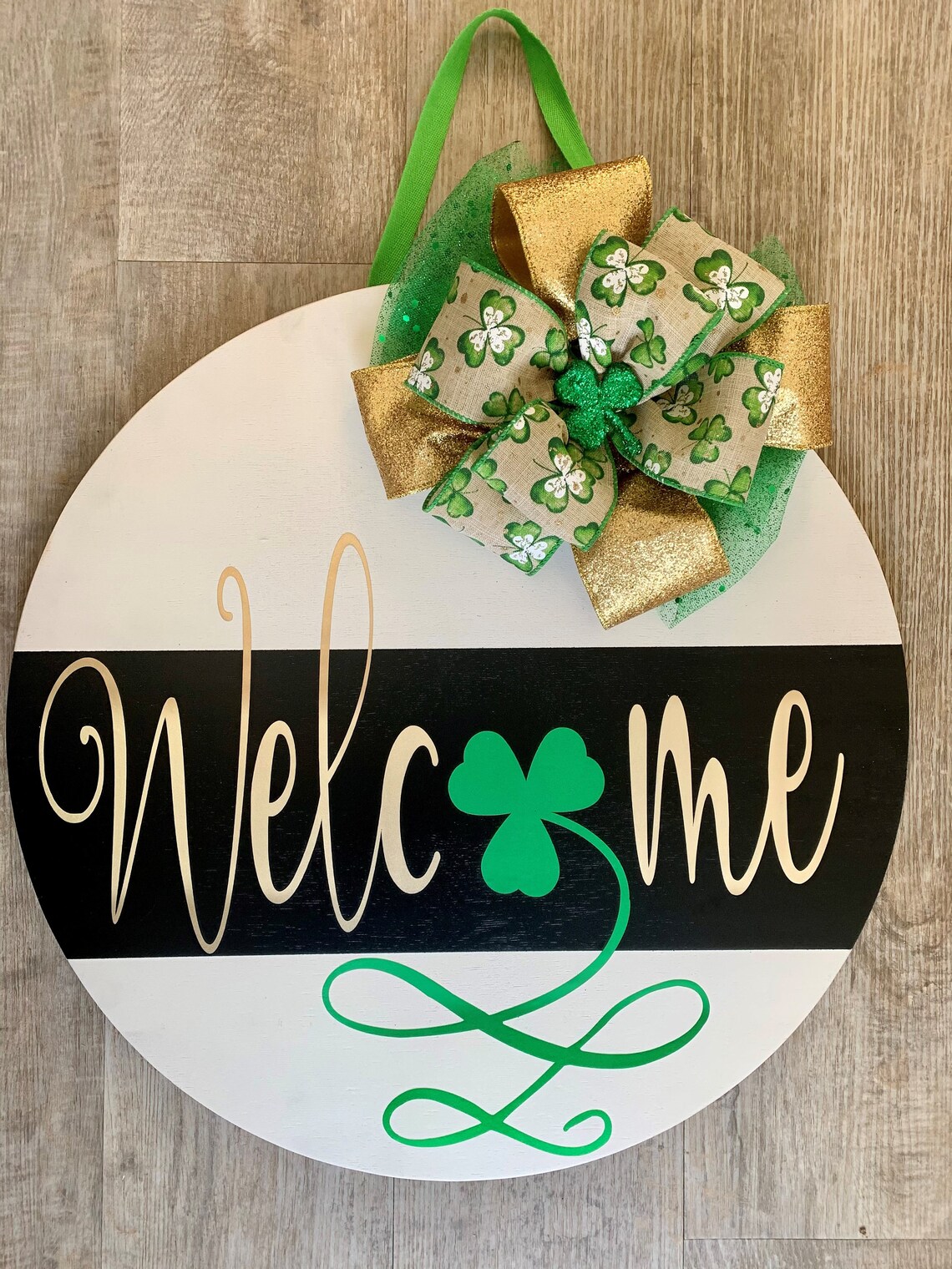 St Patricks Day Door Hanger Wood Door Hangers St Etsy
