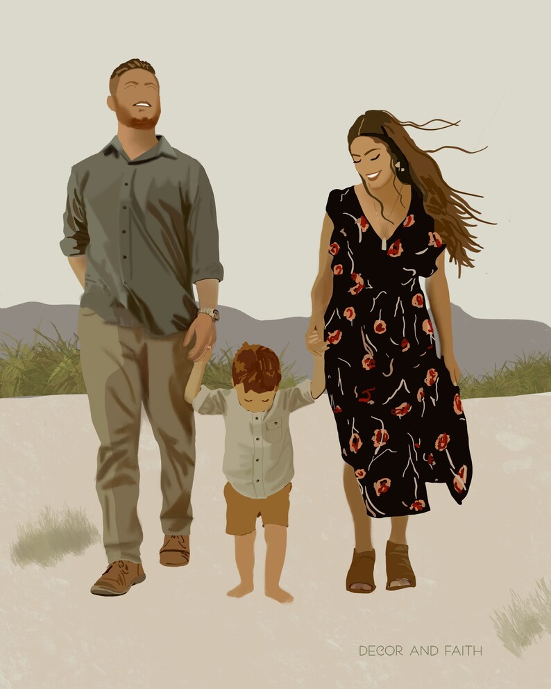 Custom Minimalist FACELESS Portraits/ Digital File/ Custom - Etsy