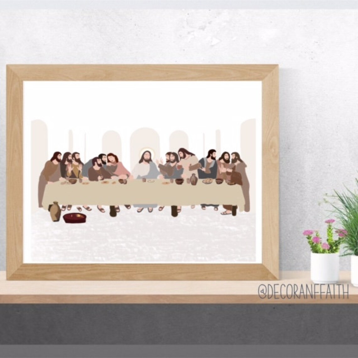 Jesus Last Supper Digital Download Last Supper Print Upper - Etsy Canada