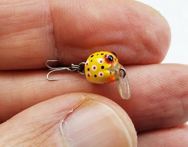 World's Smallest Wooden Super Ultra Light Fishing Lure- 6 Mm - 0.24 ...