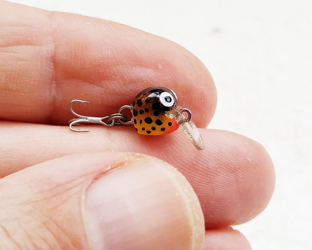 6 Mm - 0.24 Inch World's Smallest Wooden Super Ultra Light Fishing Lure ...