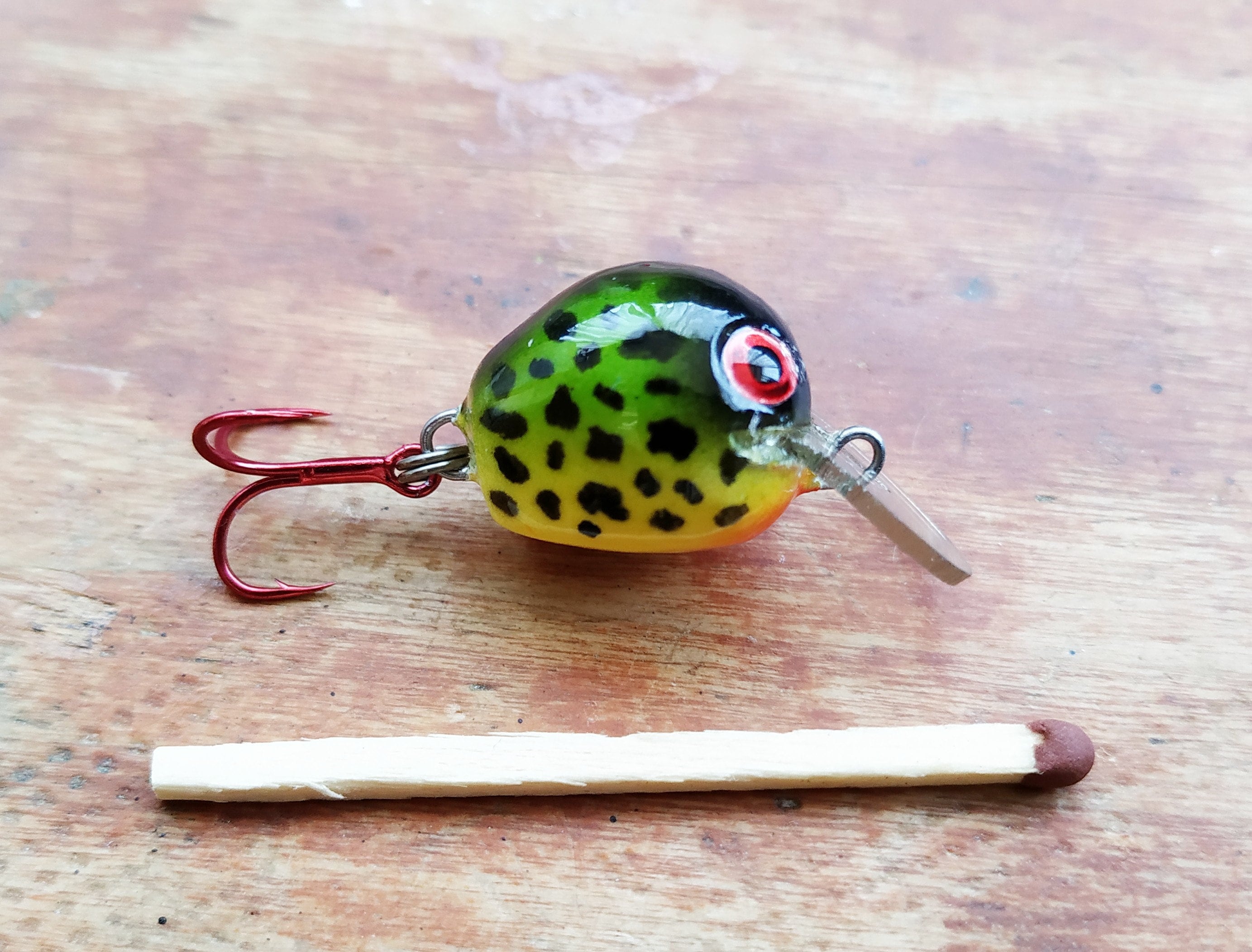1,5 CM 0.6 INCH Micro Handmade Wooden Crankbait Fishing Lure - Etsy