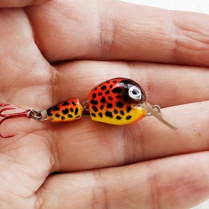 Micro Jointed Handmade Wooden Chubby Lure - Etsy