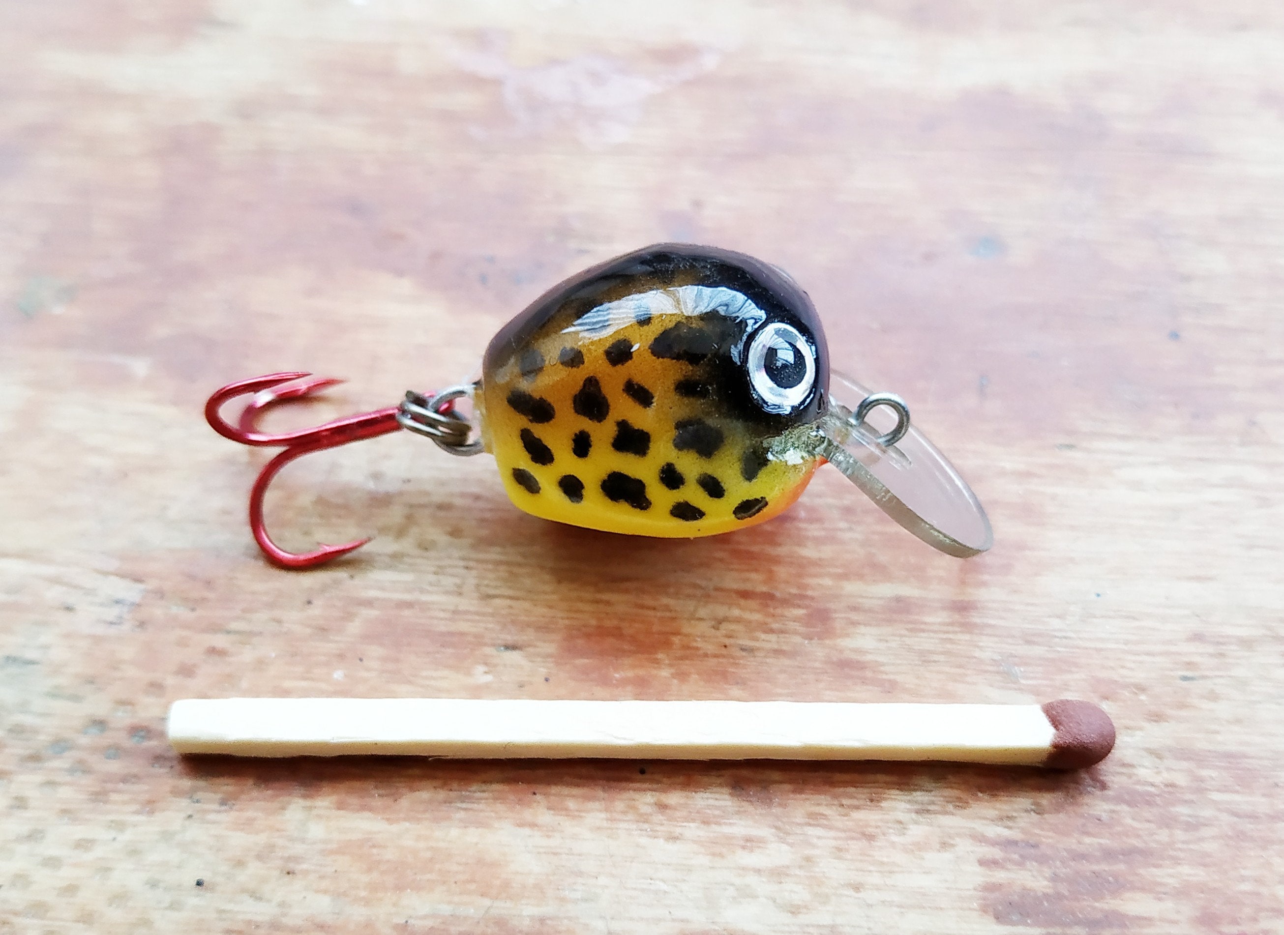 1,5 CM 0.6 INCH Micro Handmade Wooden Crankbait Fishing Lure - Etsy