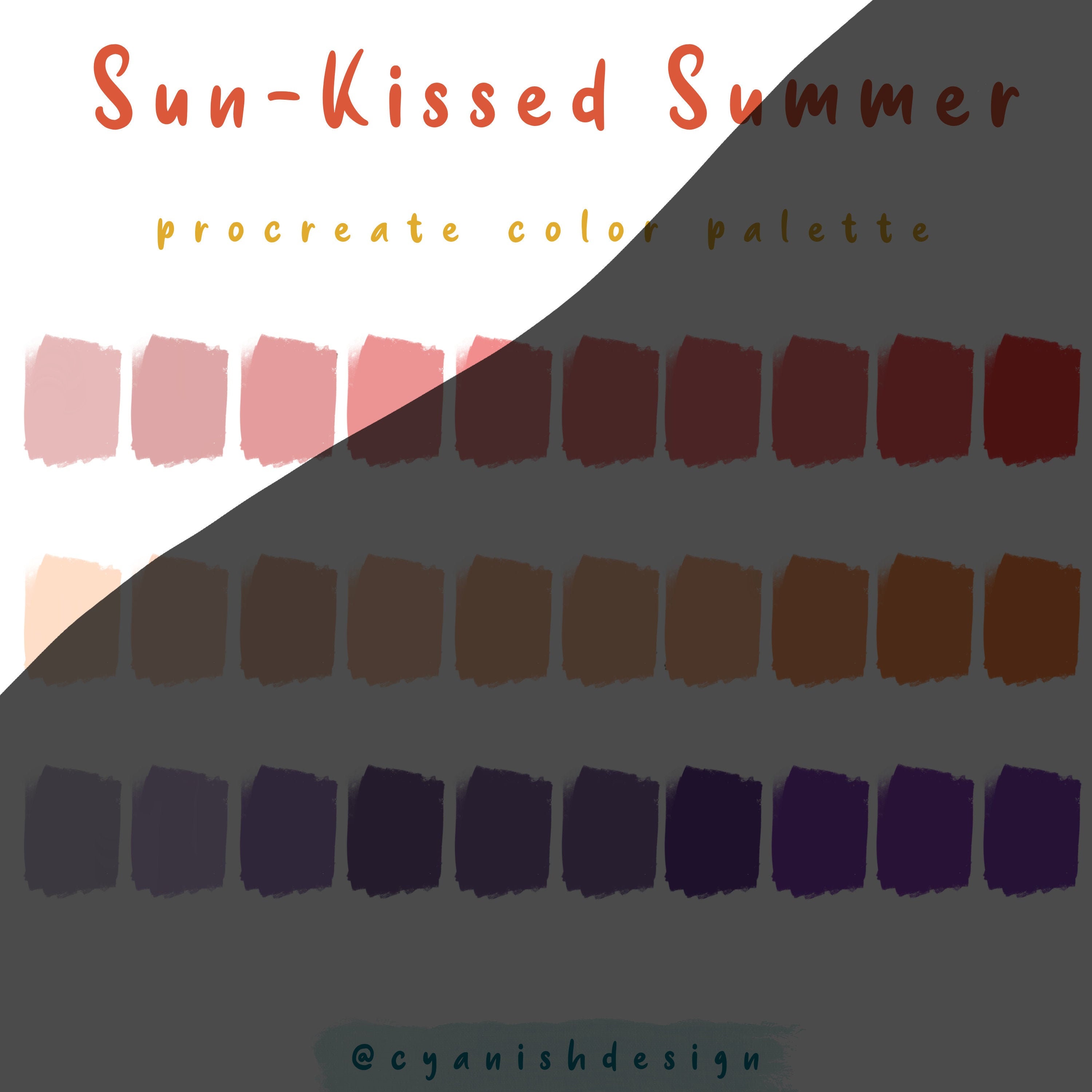 Procreate Color Palette | Color Palette Digital - Etsy