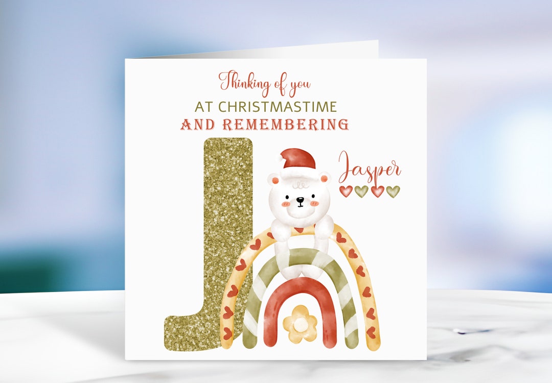 Personalised Sympathy at Christmas, Bereavement at Christmas Loss of ...