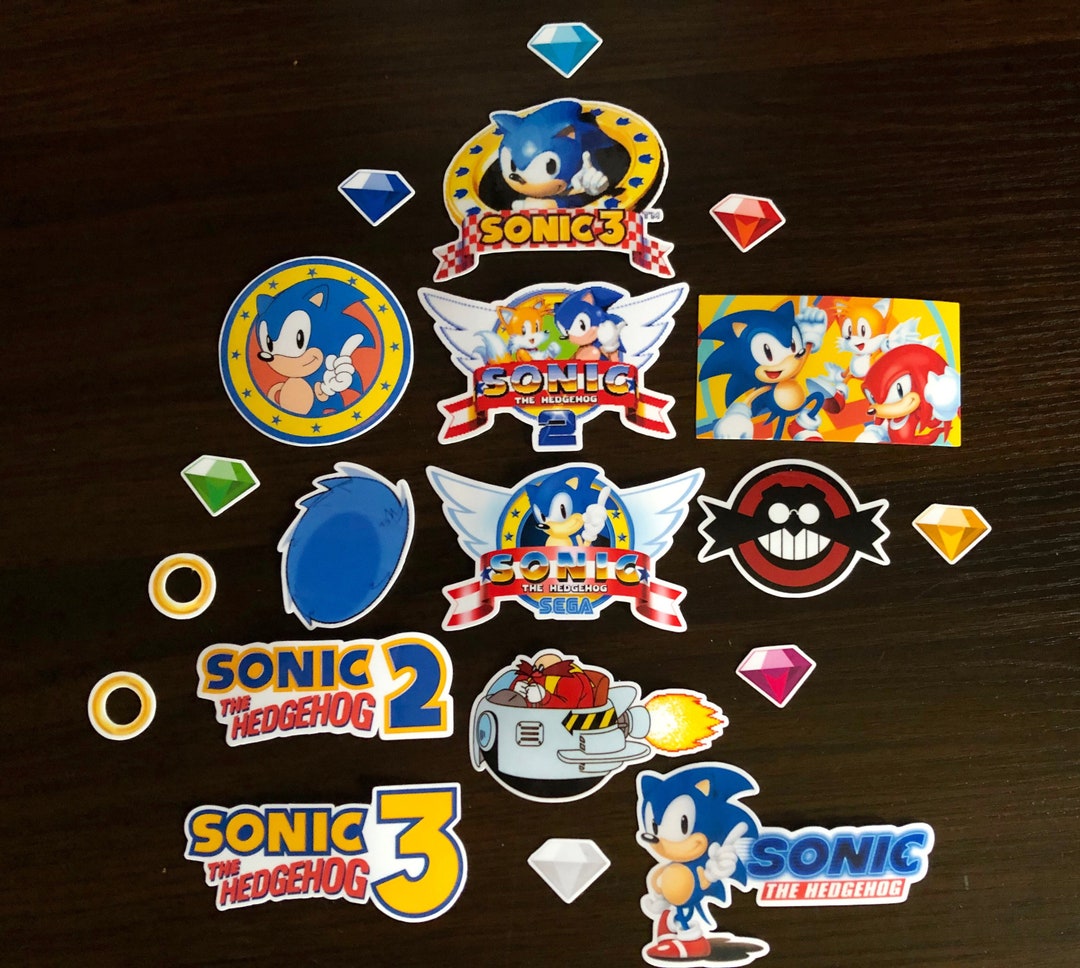 Classic Sonic the Hedgehog Stickers - Waterproof Laptop Decals - Etsy