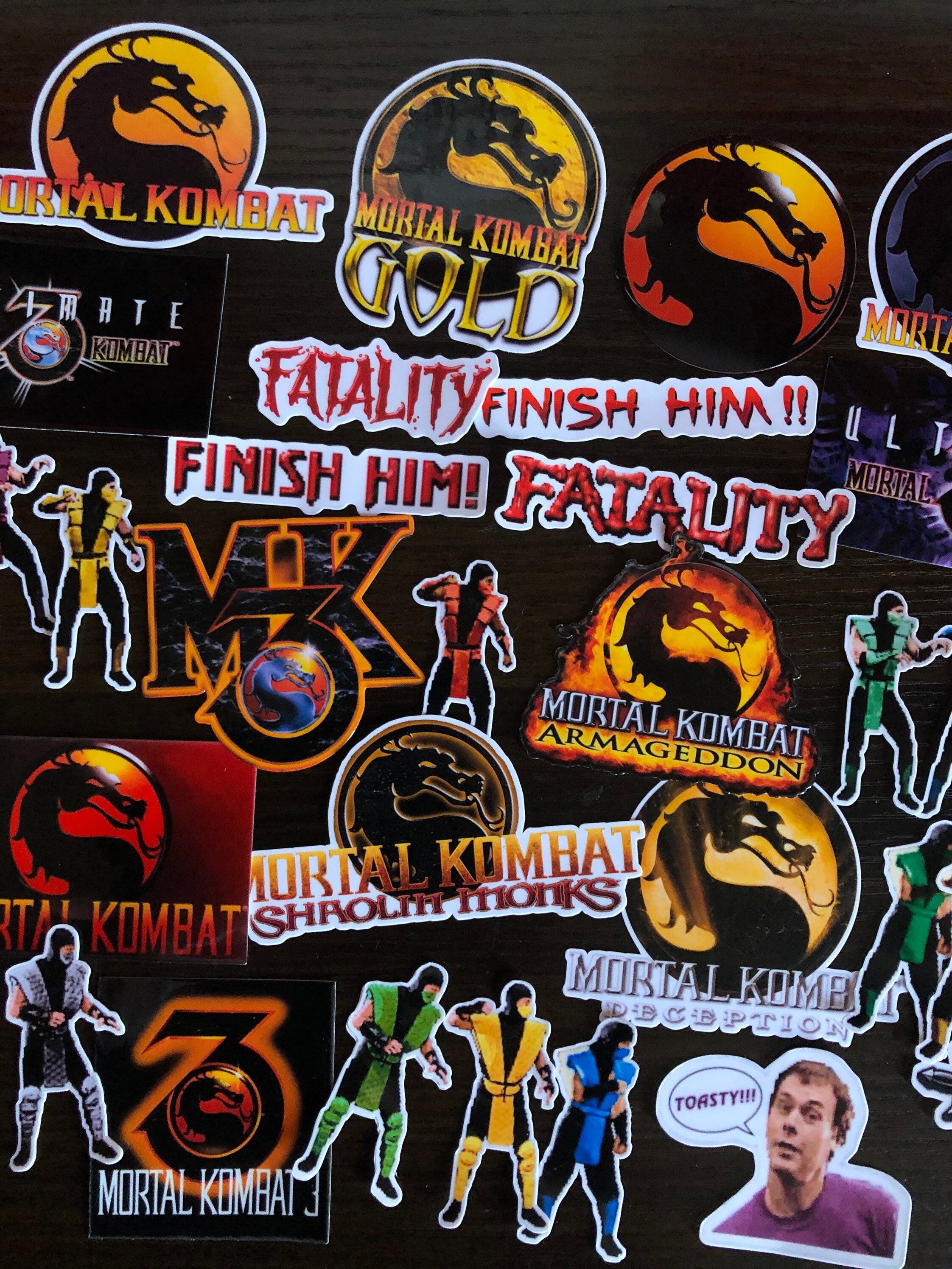 Fighting Game Sticker Pack Kombat Stickers Waterproof - Etsy