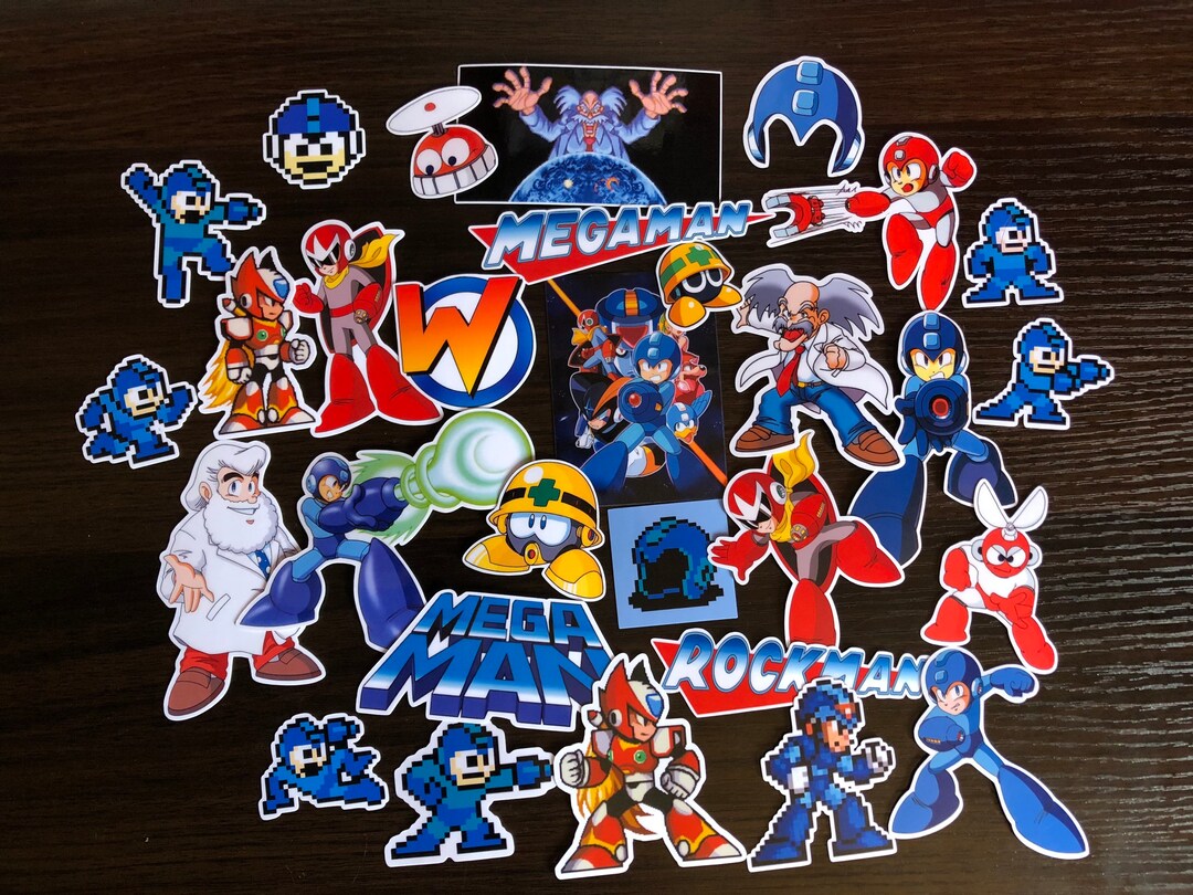 Mega Mann Video Game Sticker Pack Rock Man Perfect for Phones/ Laptops ...