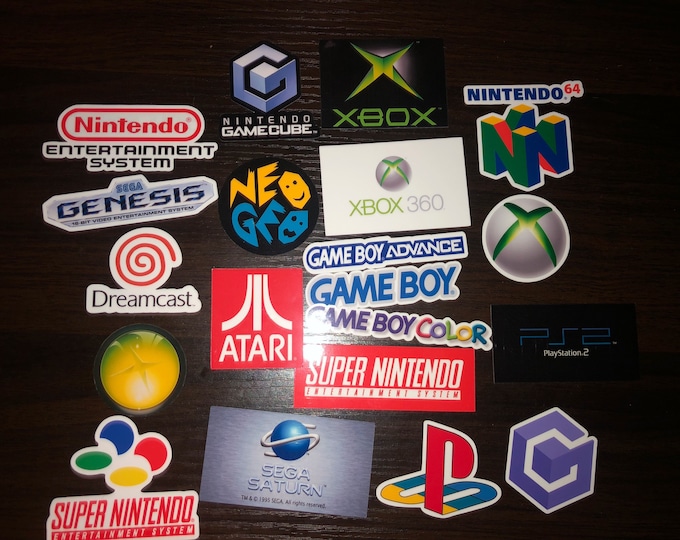 Retro Gaming Vinyl Stickers, Logo Stickers, Sega, Dreamcast, Super ...