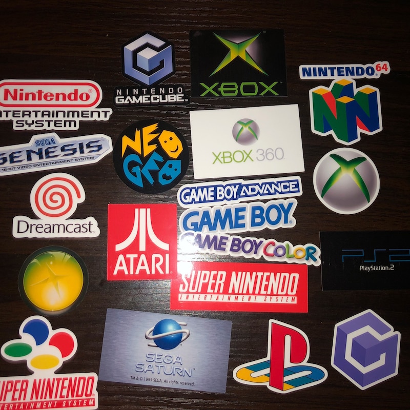 Retro Video Game Console Stickers - Etsy