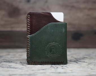 Handmade Rustic Minimalist Leather Wallet - Etsy