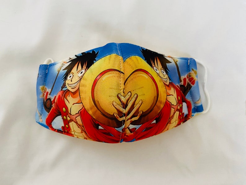 Kids Anime One Piece Luffy Face Mask | Etsy