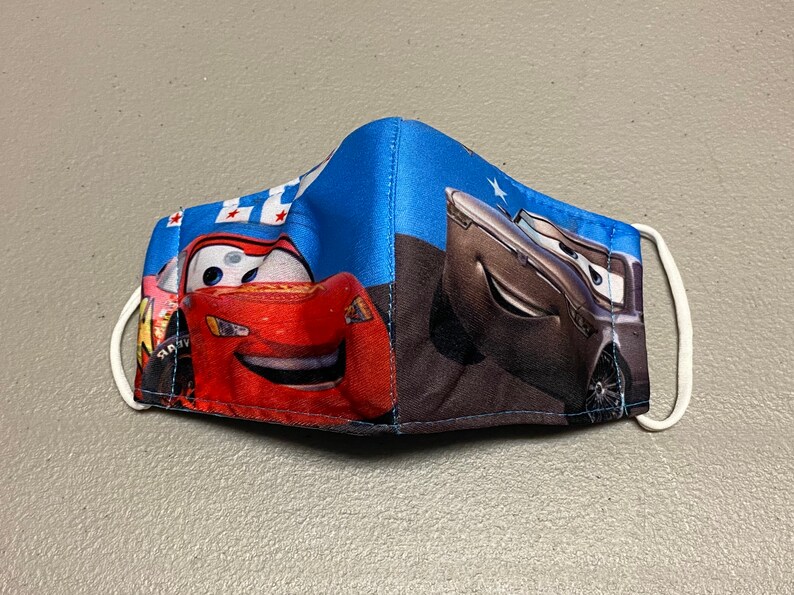 Kids Disney-Inspired Cars Face Mask | Etsy
