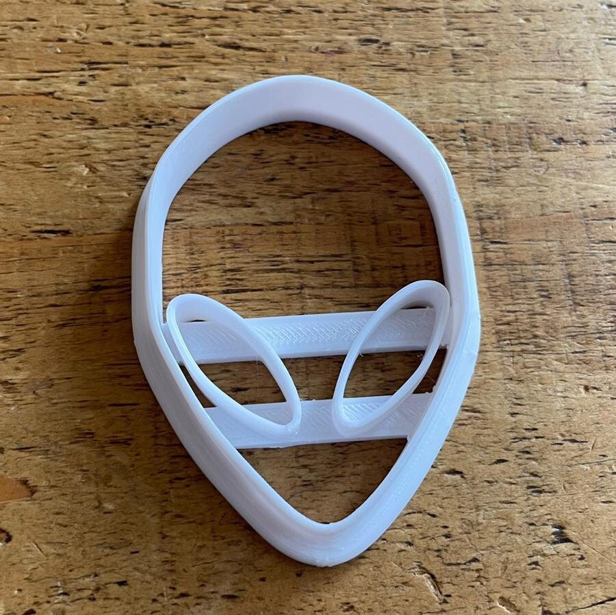 Bigfoot UFO Cookie/Fondant Cutter Classic Grey Alien-Head | Etsy