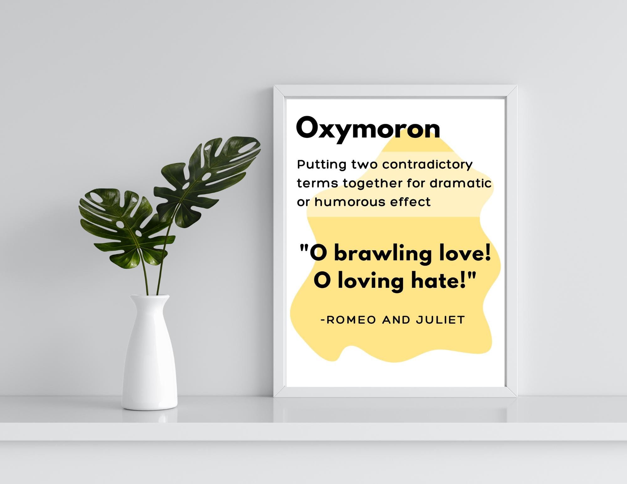 Literary Devices Classroom Posters: ELA Anchor Charts (digital Download ...