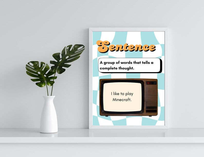 Retro Grammer Classroom Posters - Etsy