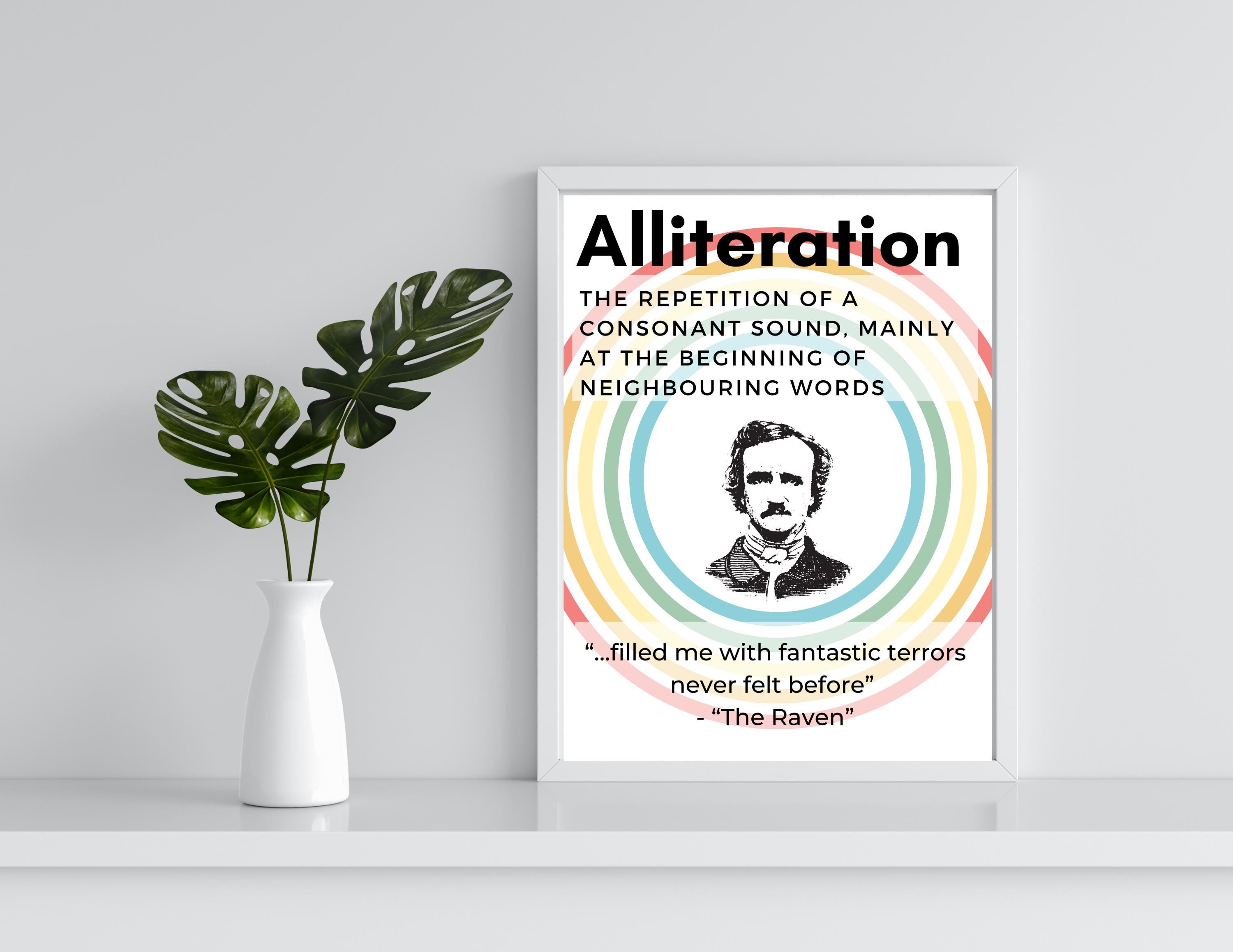 Literary Devices Classroom Posters: ELA Anchor Charts (digital Download ...