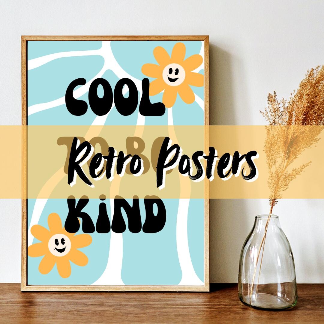 Groovy Retro Style Classroom Posters (digital Download, PDF & PNG - Etsy
