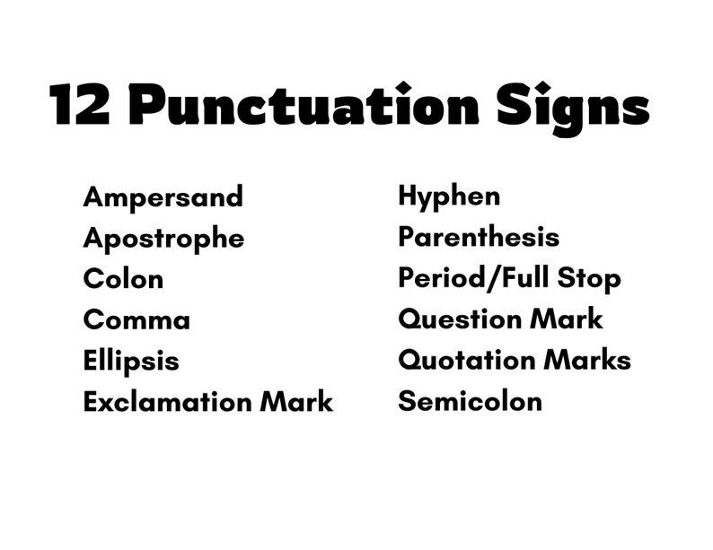 Colourful Classroom Punctuation Posters - Etsy