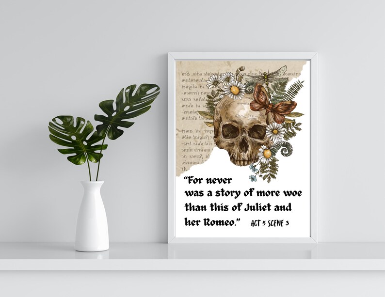 Romeo and Juliet Quote Posters: Vintage Classroom Decor (digital ...