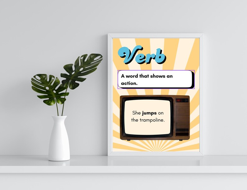 Retro Grammar Posters – Printable Classroom Decor (PDF & JPEG) - Etsy ...