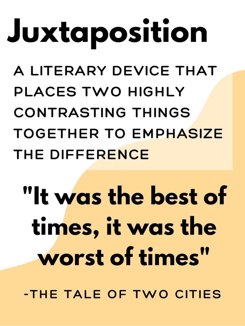 Literary Devices Classroom Posters Rainbow Pastel Colors - Etsy