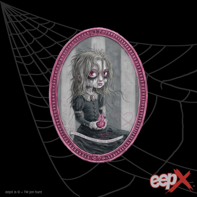Cora Z Creepy Cute Portrait Sticker - Etsy