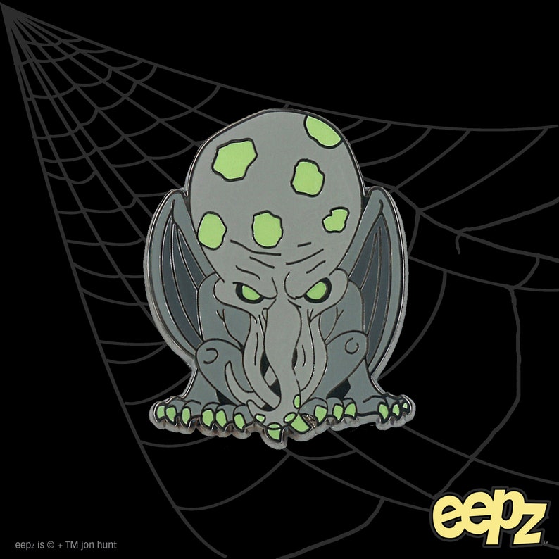 Lil' Cthulhu Glow in the Dark Enamel Pin - Etsy