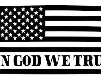 In God We Trust Window Decal - Etsy