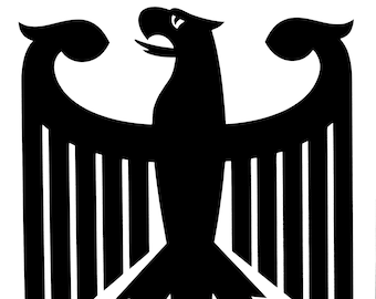 German Golden Eagle I095 8 Sticker Decal Deutshland German Coat of Arms ...