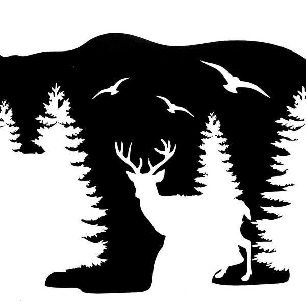 Wildlife Truck Window Decals - Etsy