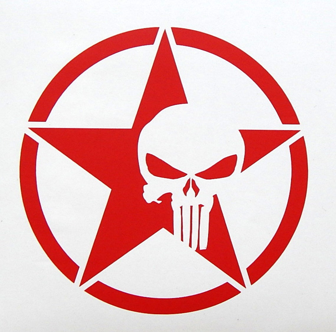 Military Star Punisher Inspired Vinyl Decal Sticker for Car,truck ...