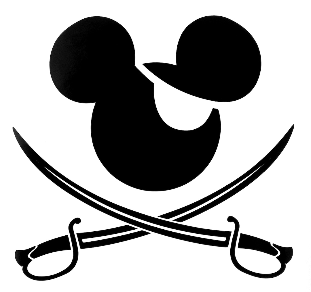 Mickey Mouse Pirate Disney Inspired Vinyl Decal Sticker for Car,truck ...