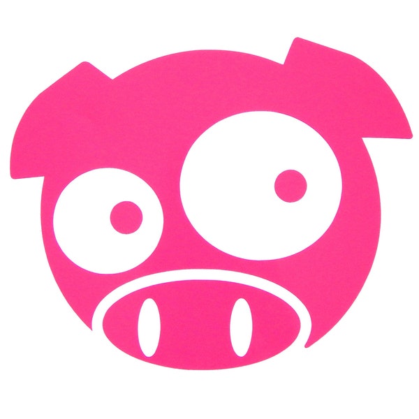Pig Face Decal - Etsy