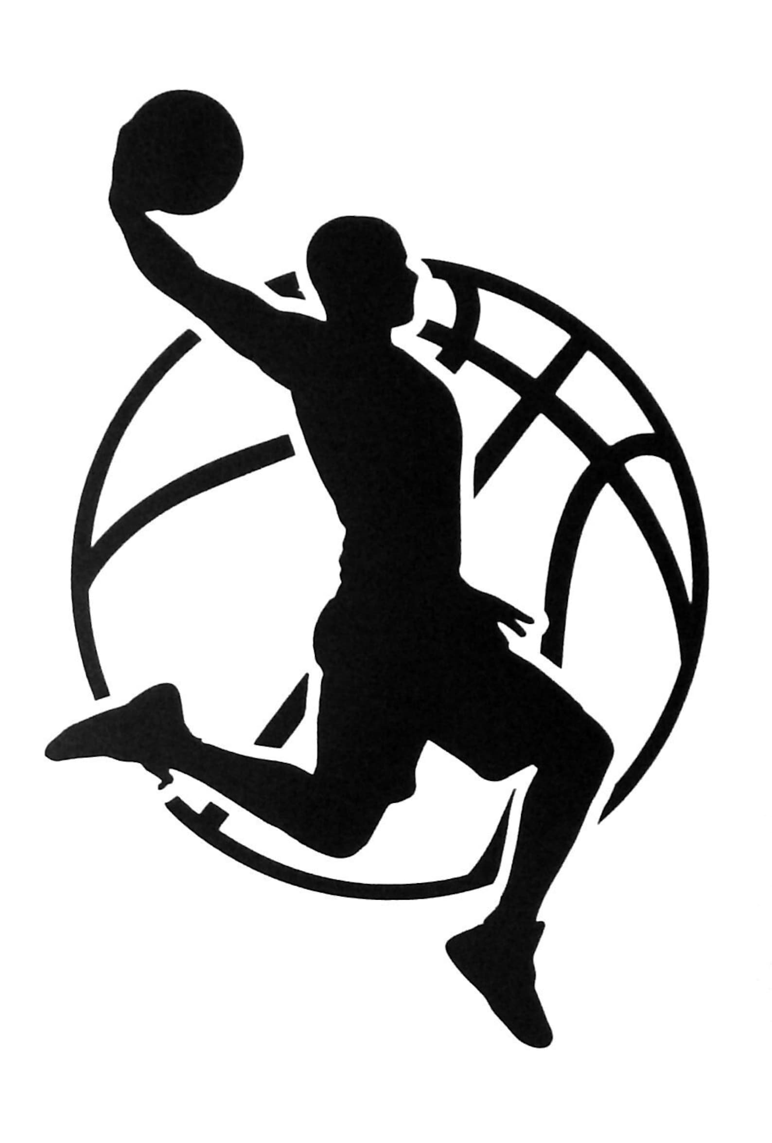 Basketball Player Vinyl Decal Sticker for Window,car,truck,van,laptop ...